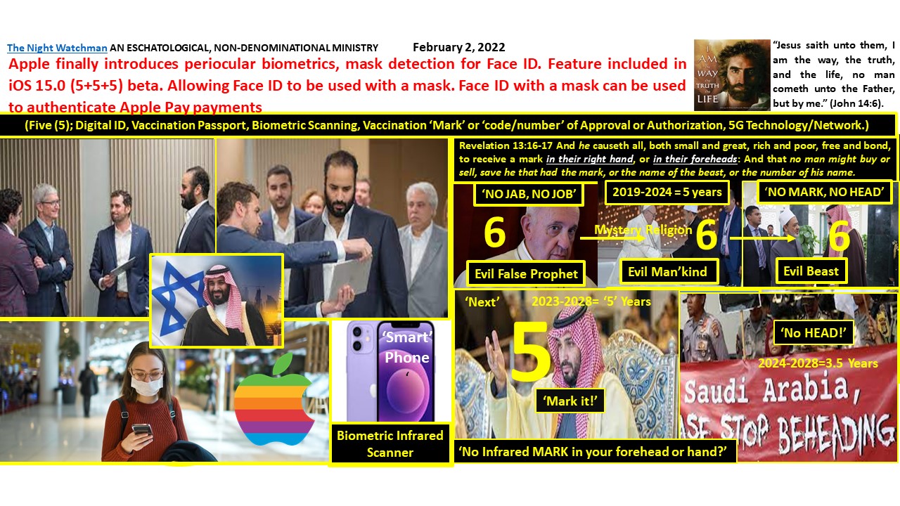 Apple finally introduces periocular biometrics, mask detection for Face ...