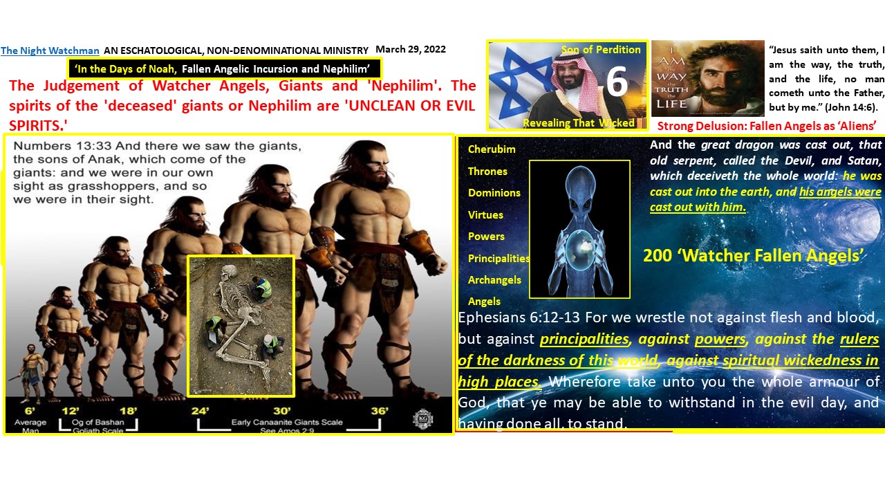 The Judgement of Watcher Angels, Giants and 'Nephilim'. The spirits of ...