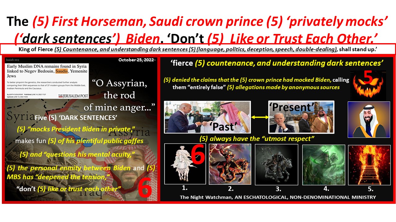 King of Fierce (5) Countenance, and understanding dark sentences (5 ...